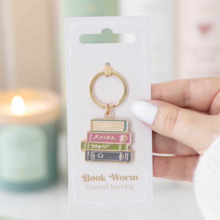 Key Ring - Book Worm – Wild Poppy Wellbeing Emporium