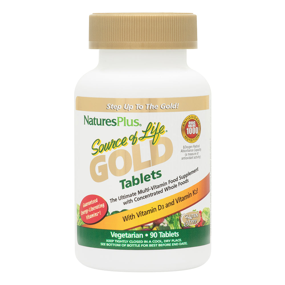 Natures Plus "Source of Life" GOLD Multivitamin Capsules (180 Caps) (w ...